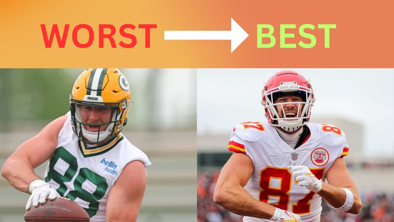 RANKING NFL TIGHT ENDS FROM WORST TO BEST!! - YouTube