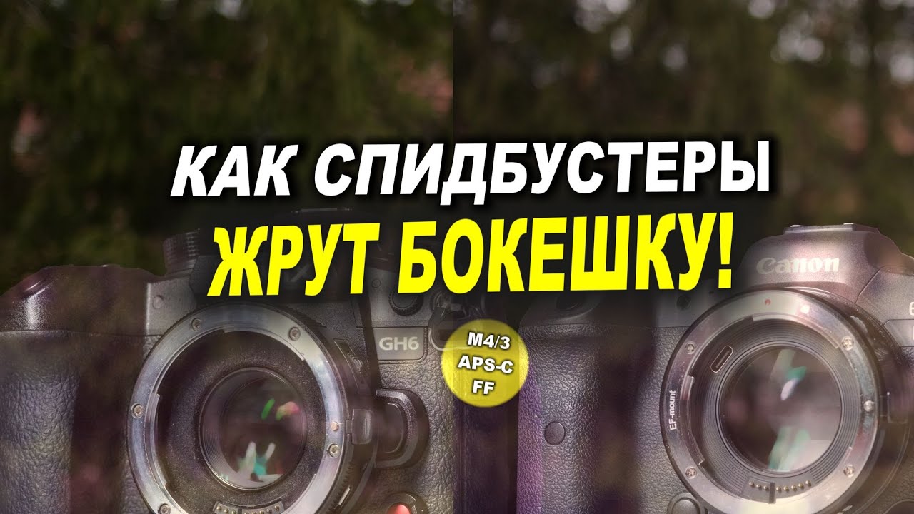 Спидбустеры жрут бокешку - ШОК КОНТЕНТ - M4/3 vs APS-C - YouTube