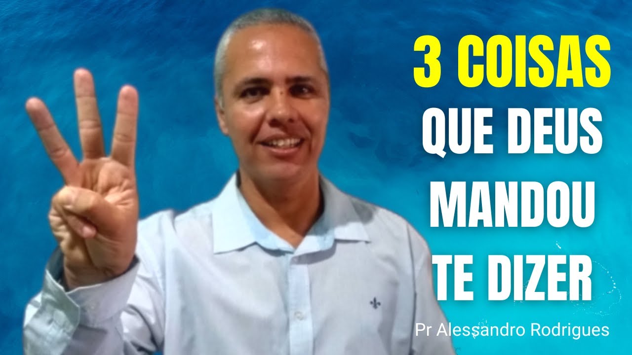 3 COISAS que DEUS MANDOU te Dizer [Vai Acontecer Oficial] - YouTube