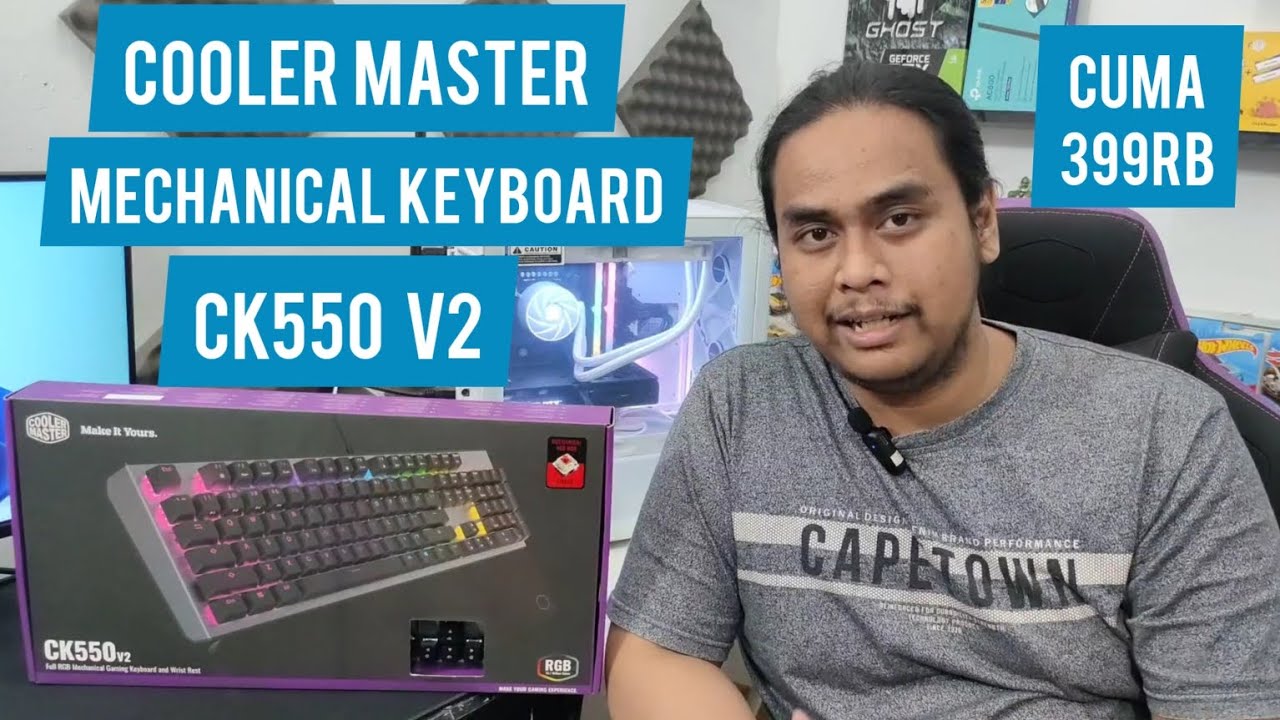 Cooler Master CK550 V2 Red Switch Fullsize Mechanical Keyboard - Unboxinv & Review - YouTube