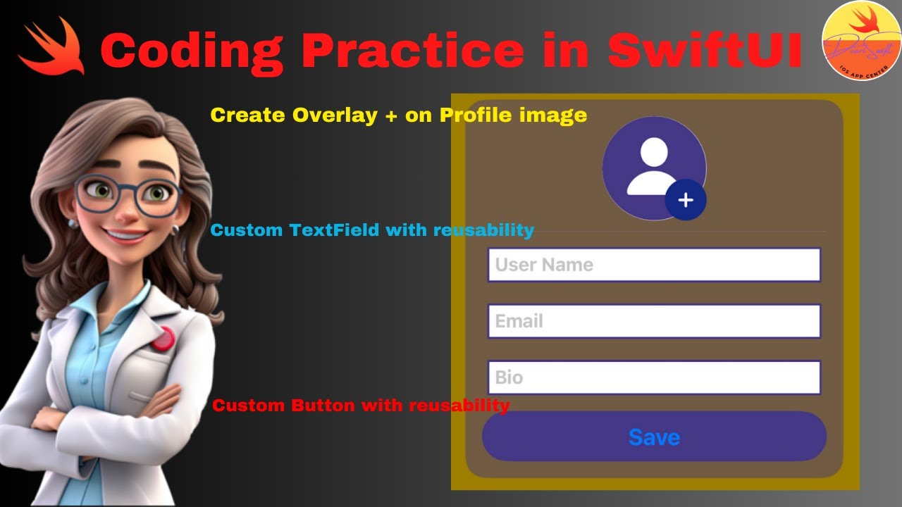 How to Overlay Plus On Profile Image with SwiftUI #swiftui #swift - YouTube