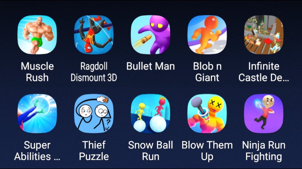 Ragdoll Dismount 3D, Ninja Run Fighting, Super Abilities, Bullet Man ...