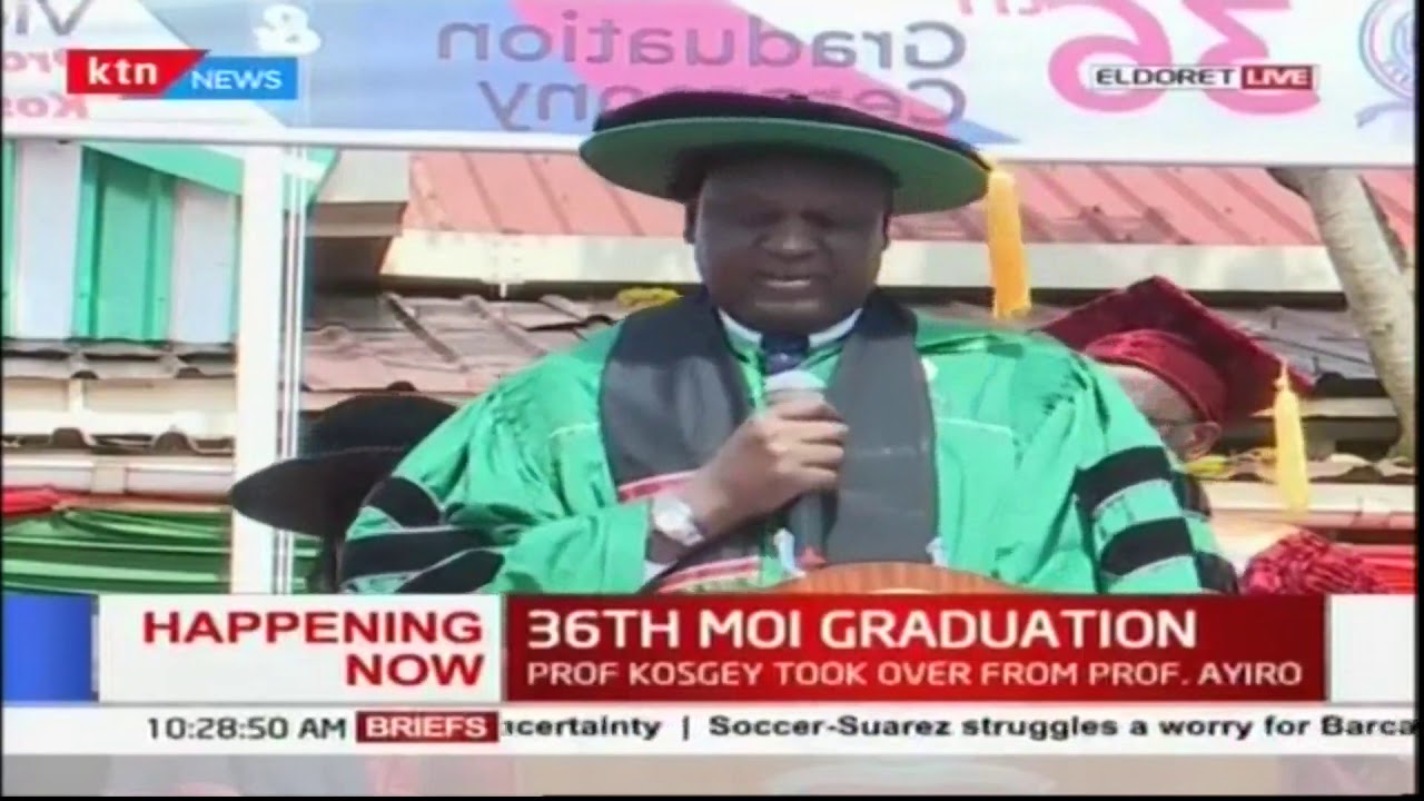 The 36th Moi University Graduation underway, more than 1000 to be feted ...