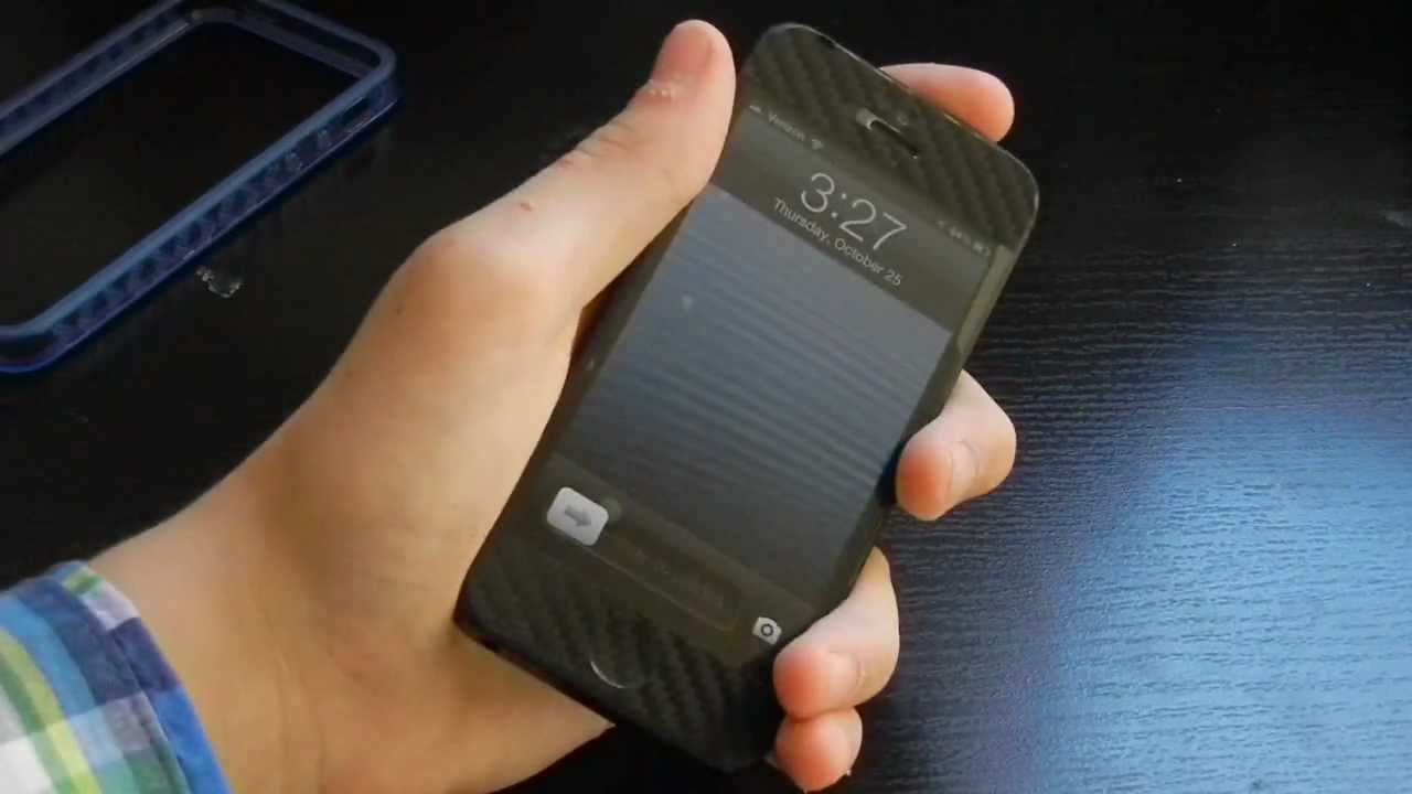 SkinIt Carbon Fiber iPhone 5 Skin - YouTube