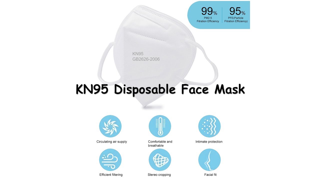CE Certified KN95 Disposable Face Mask - YouTube