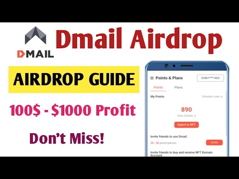 Dmail Airdrop Complet Guide | Free Dmail Domain | Earn 100$ - 1000$ | Dmail Airdrop Complet ...