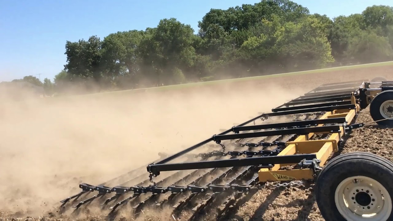 Big Country by Wako 9 Row Flex Harrow - YouTube