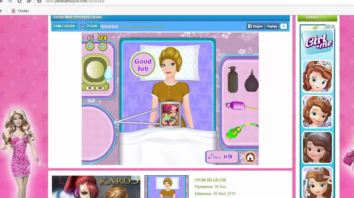 Barbie Mide Ameliyatı Oyunu (Barbie Stomach Surgery) - YouTube