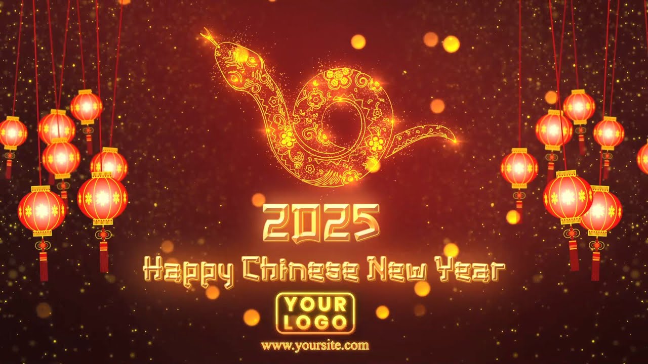 Sparkle Snake Chinese New Year Greetings Slideshow With Logo - YouTube