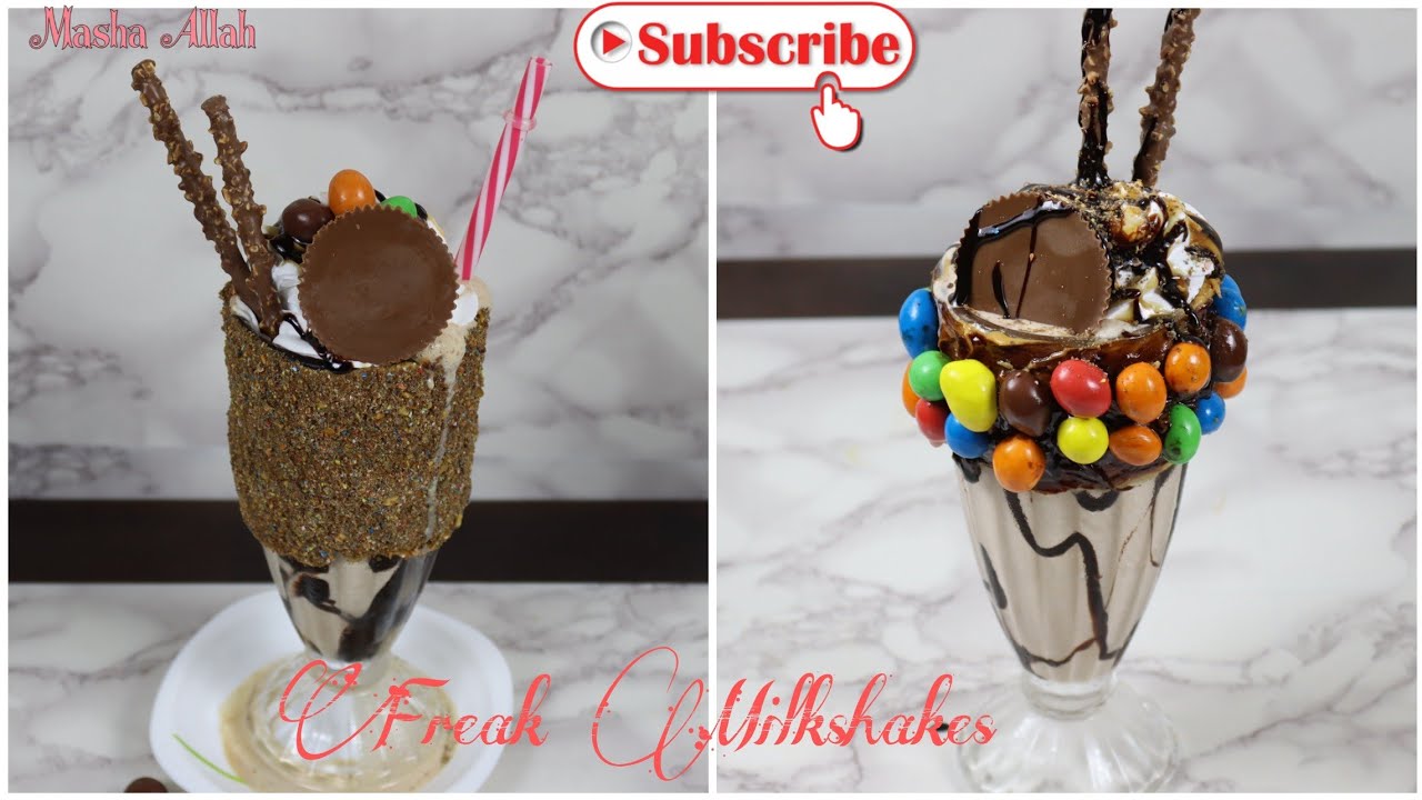 World's Famous Freak Milkshake Recipe / ice cream milkshake by Cooking ...