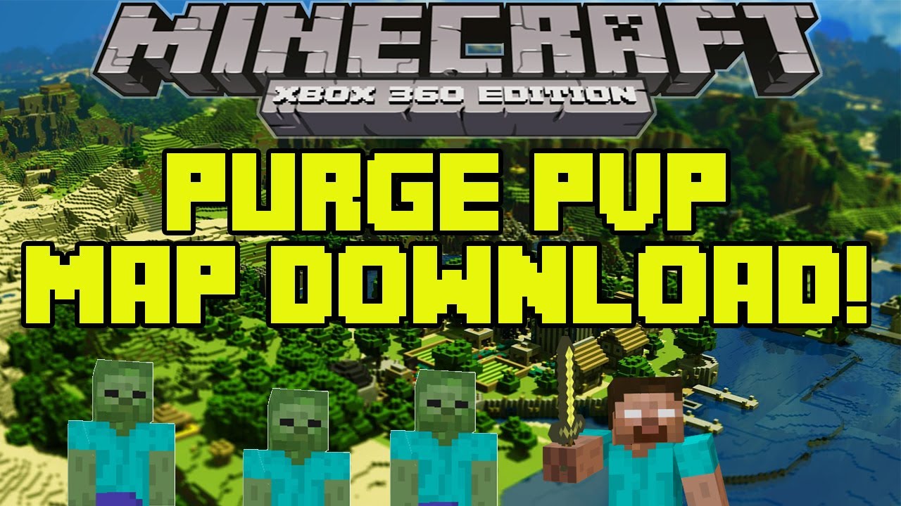 Minecraft Xbox 360 Edition- Purge PvP Map w/Download (HD) - YouTube
