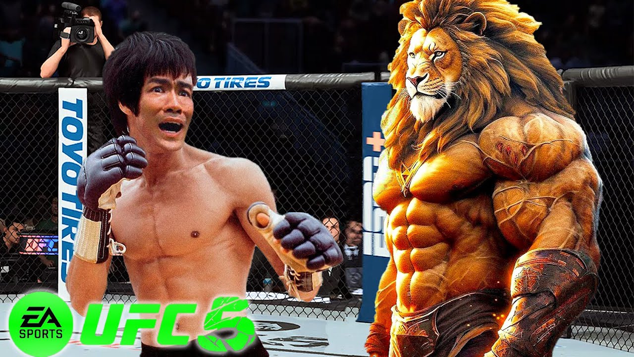 🐲 UFC5 Bruce Lee vs Lion King UFC 5 - Super Fight 🐲 - YouTube