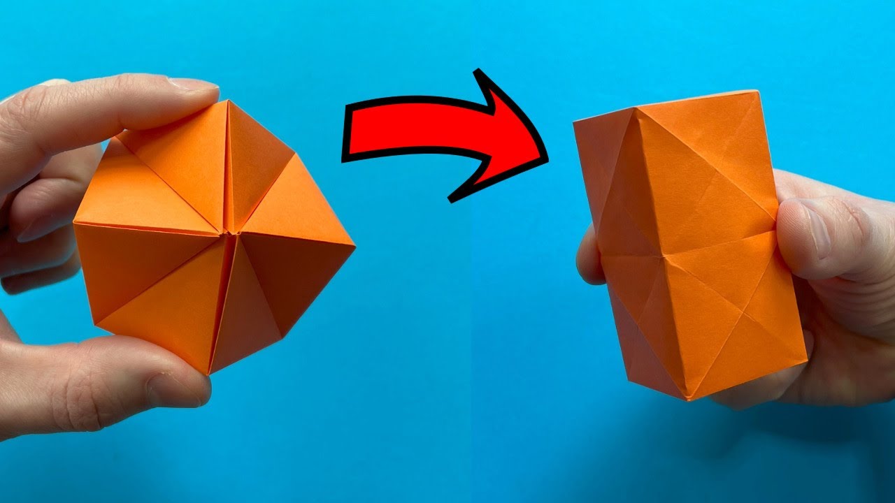 Origami Magic Star Transformer | How to Make an Antistress Toy That ...