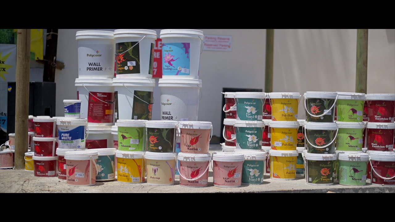 The Grand Opening of our new showroom Polytol Paints in Flacq - YouTube