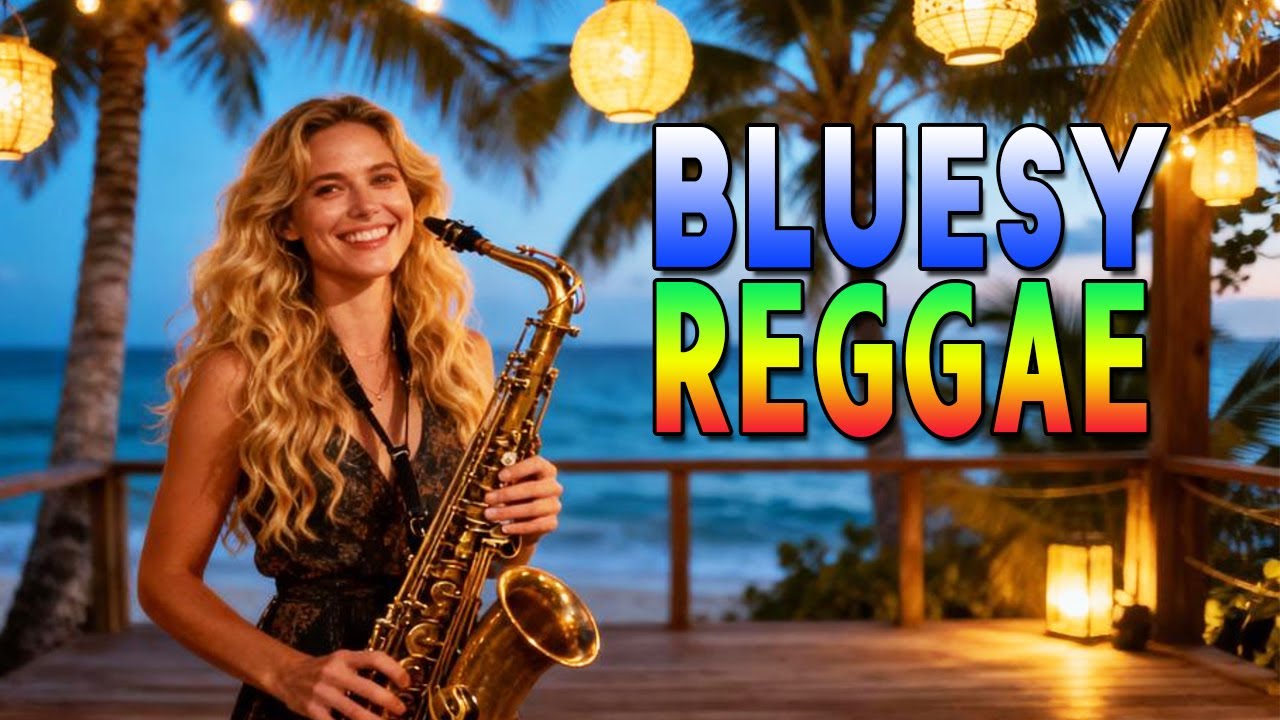 Reggae Blues Fusion 🎸 Soulful Guitar and Sax Instrumental for Easy ...