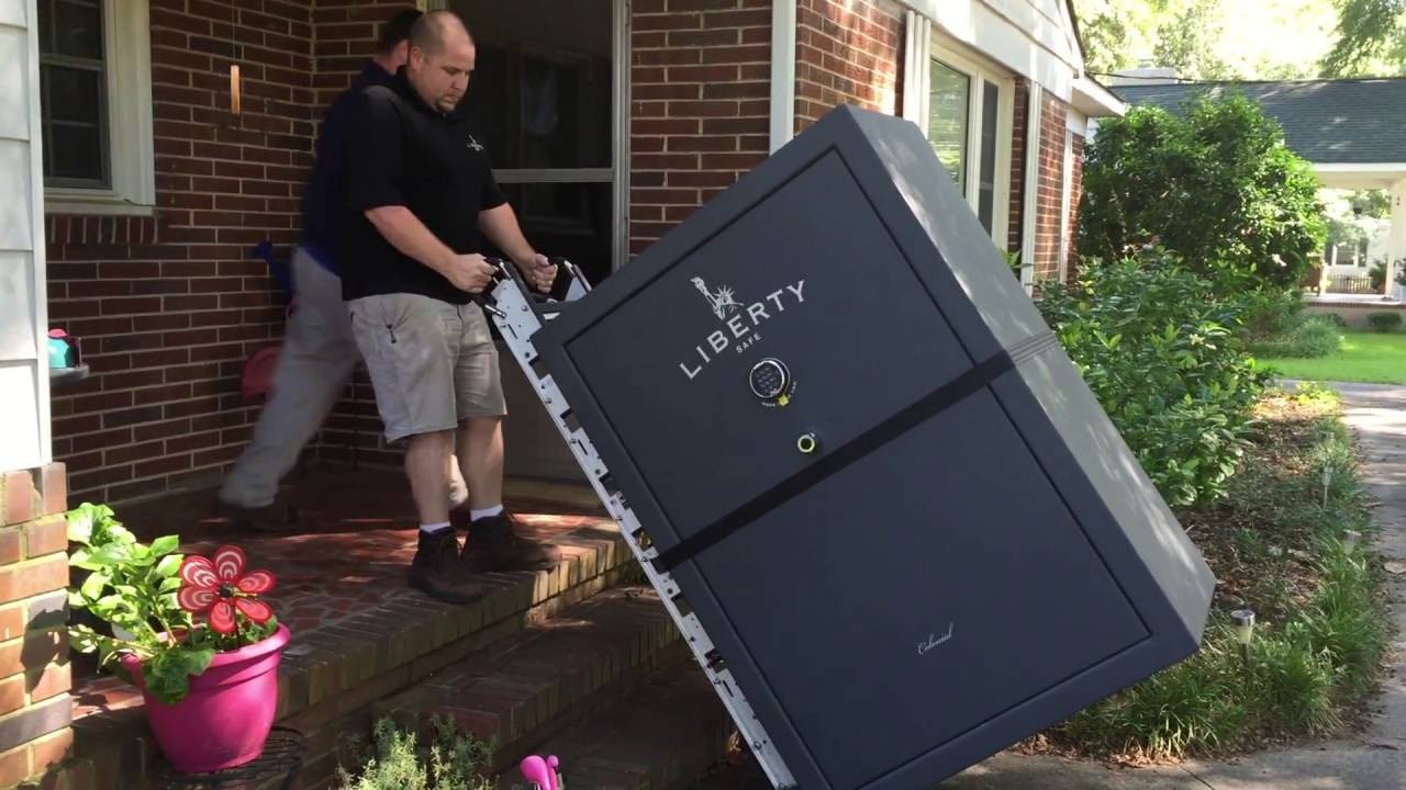 Liberty Safe install with steps - YouTube