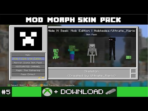 MOD MORPH SKIN PACK [Minecraft Xbox 360 Edition RGH/JTAG] - YouTube