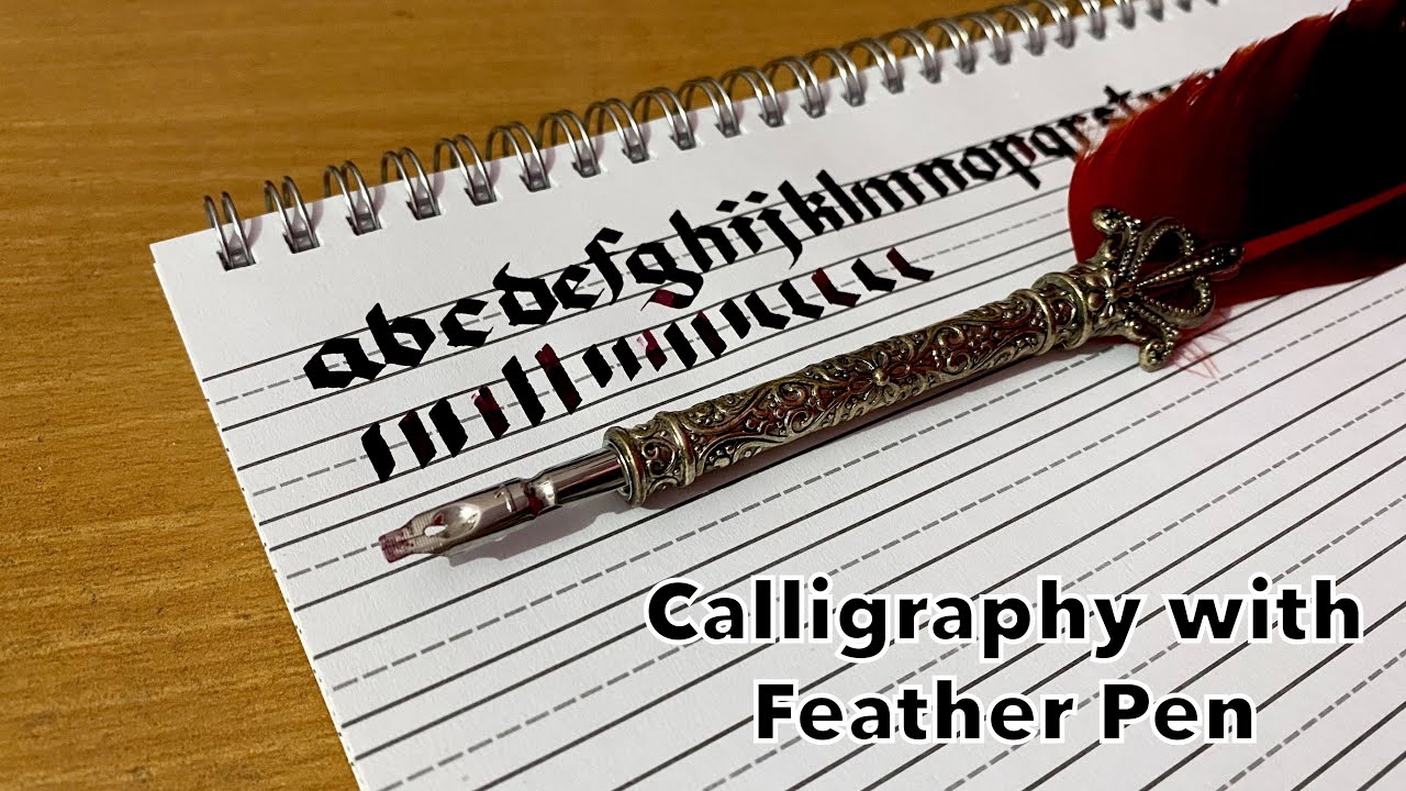 Calligraphy with Royal Feather Pen | Workbook | @Artist-Deepkaran - YouTube