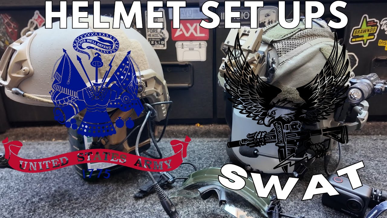SWAT Ballistic Helmet Set Up - YouTube