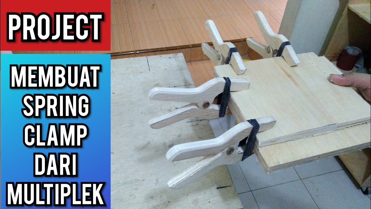 CARA MEMBUAT SPRING CLAMP DARI MULTIPLEK | HOW TO MAKE YOUR OWN SPRING ...