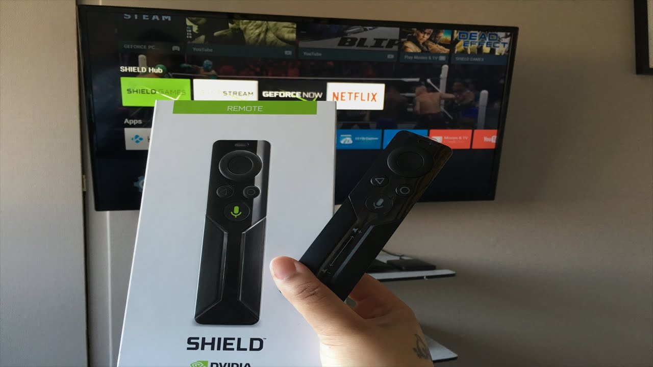 Nvidia Shield TV Bluetooth Remote Unboxing & Setup 4K - YouTube