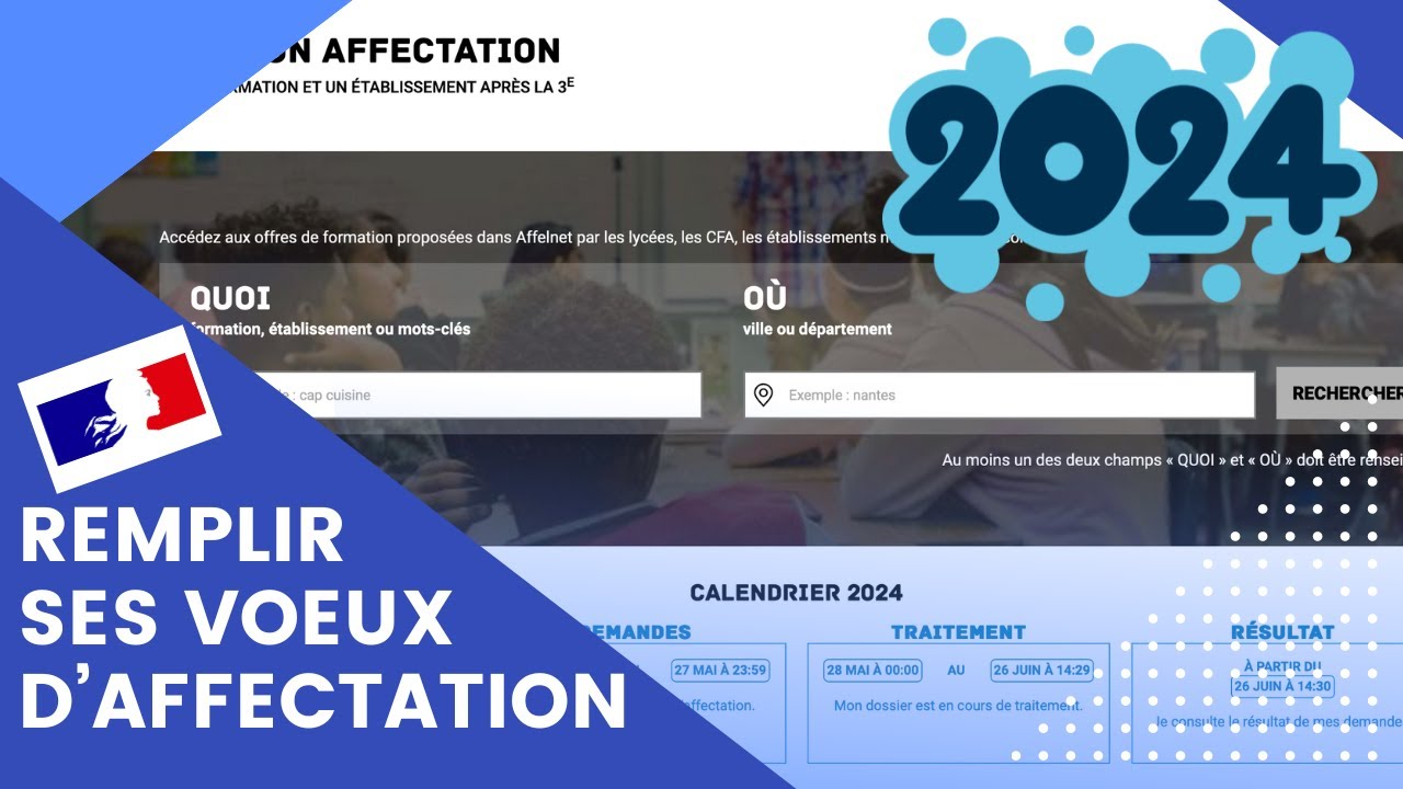 Comment remplir ses voeux d'affectation post 3ème? MAJ 2024 - YouTube