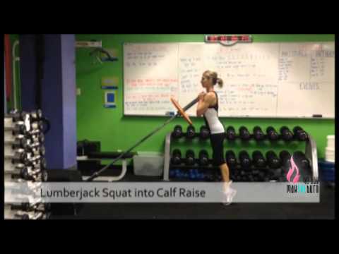 40 Day MAX Fat Burn - Lumberjack Squat into Calf Raise - YouTube