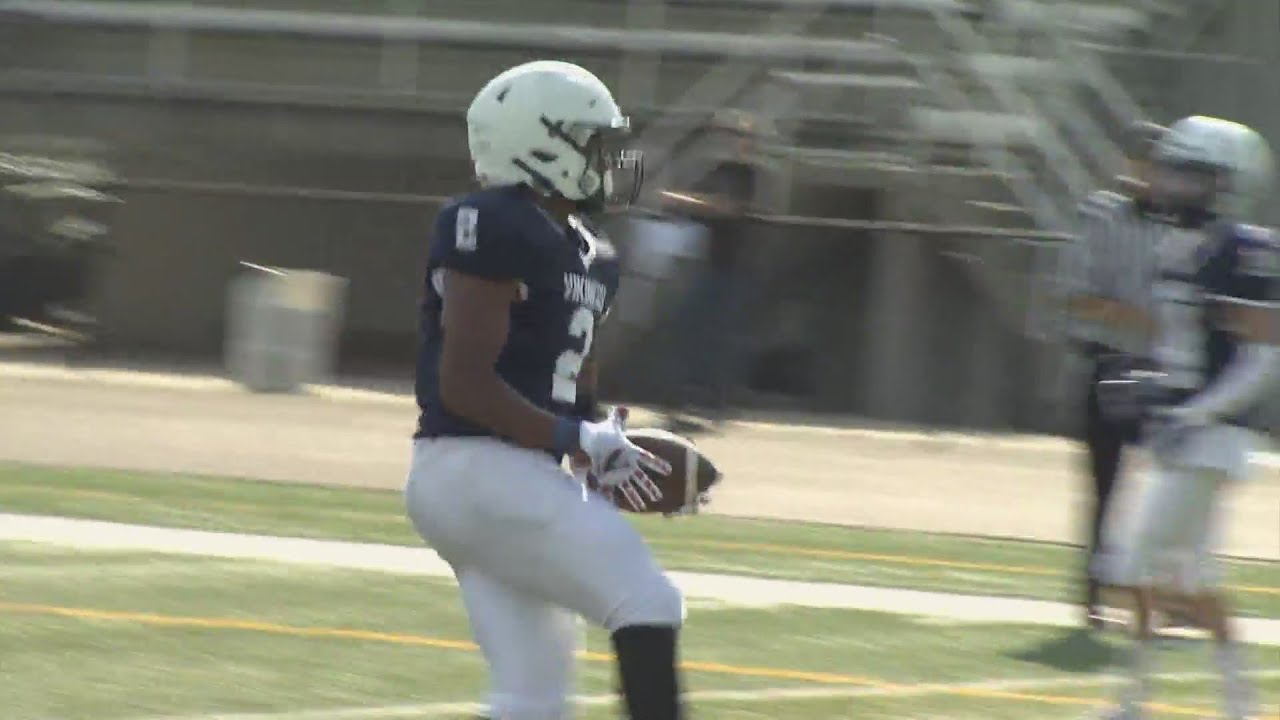 Guilford's Jayvon Jones races past Belvidere - YouTube