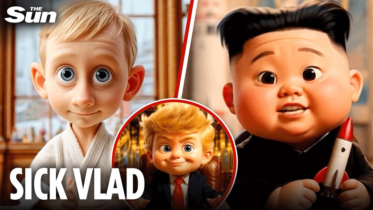 Desperate Putin brainwashing TODDLERS with cartoons starring baby Trump ...