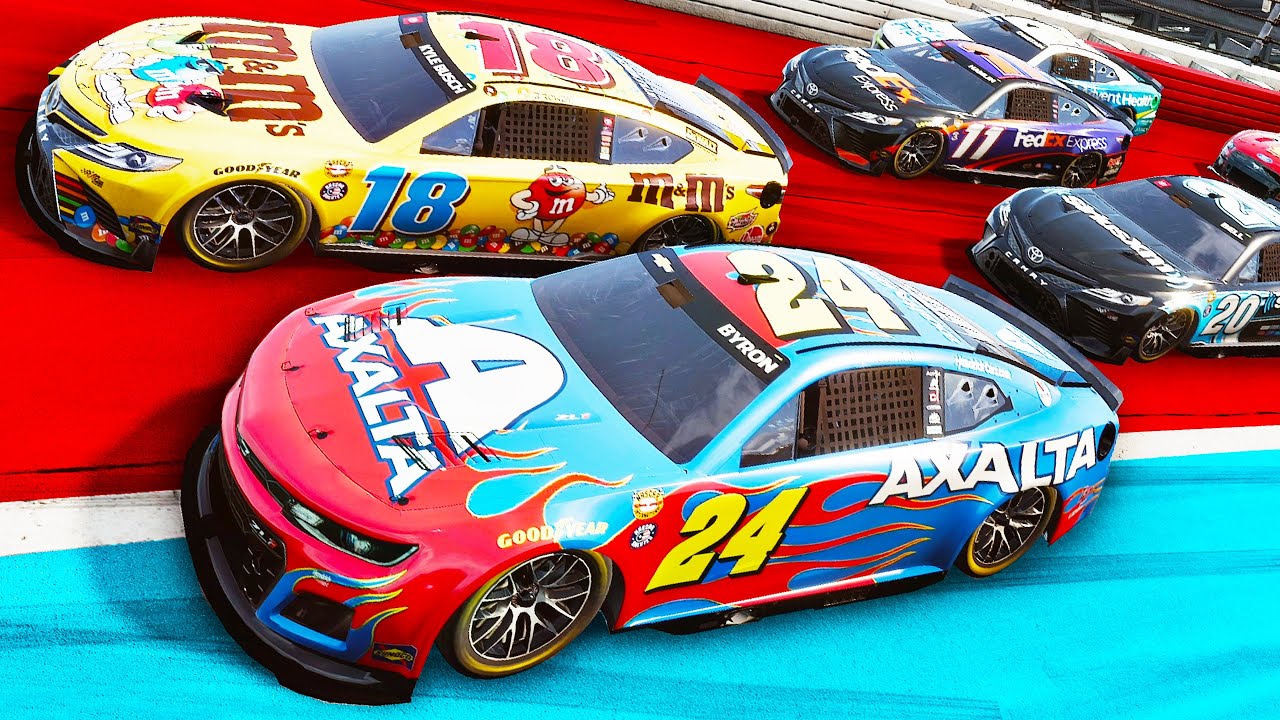 🔴 RUN YOUR BEST THROWBACK SCHEMES!! // NASCAR Heat 5 Online LIVE - YouTube