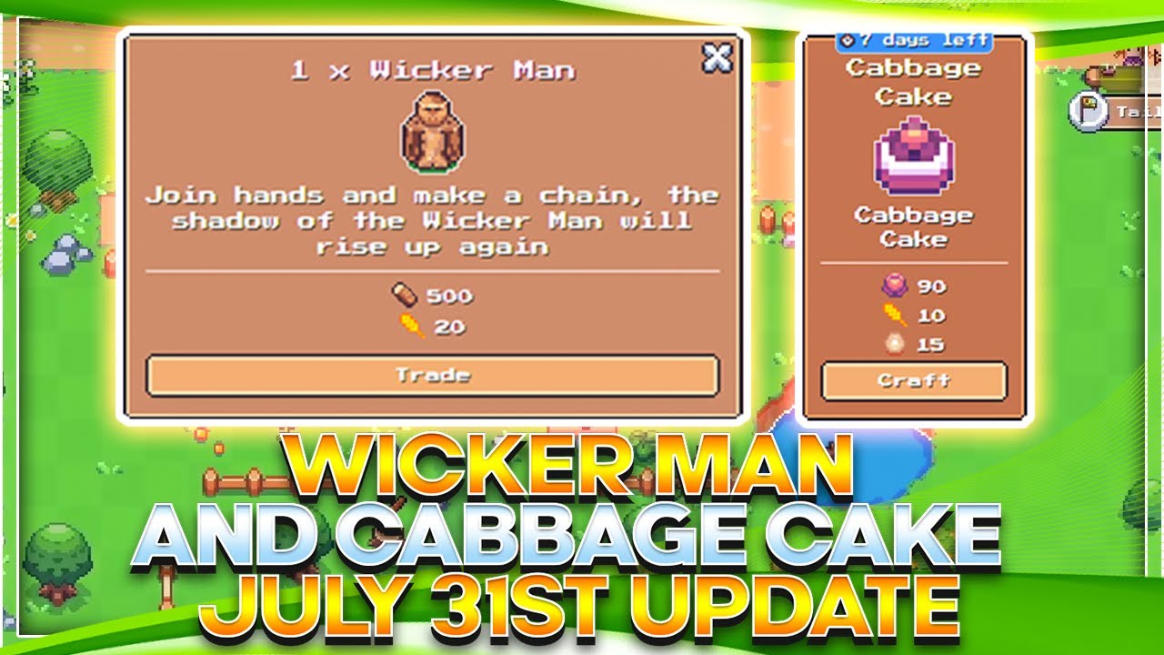 SUNFLOWER LAND | WICKER MAN RELEASE and CABBAGE CAKE | GIVEAWAY - YouTube