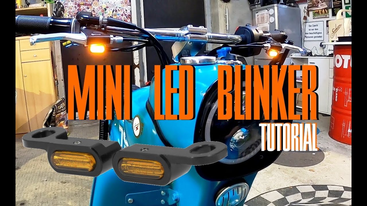 Mini LED Blinker | Montage | Tutorial | Simson Star | Motorrad - YouTube