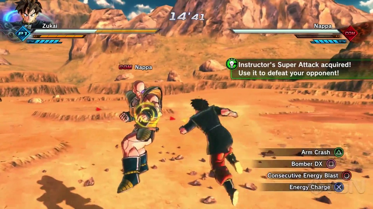 Dragon Ball Xenoverse 2 - Master: Nappa - Lesson 1 - YouTube