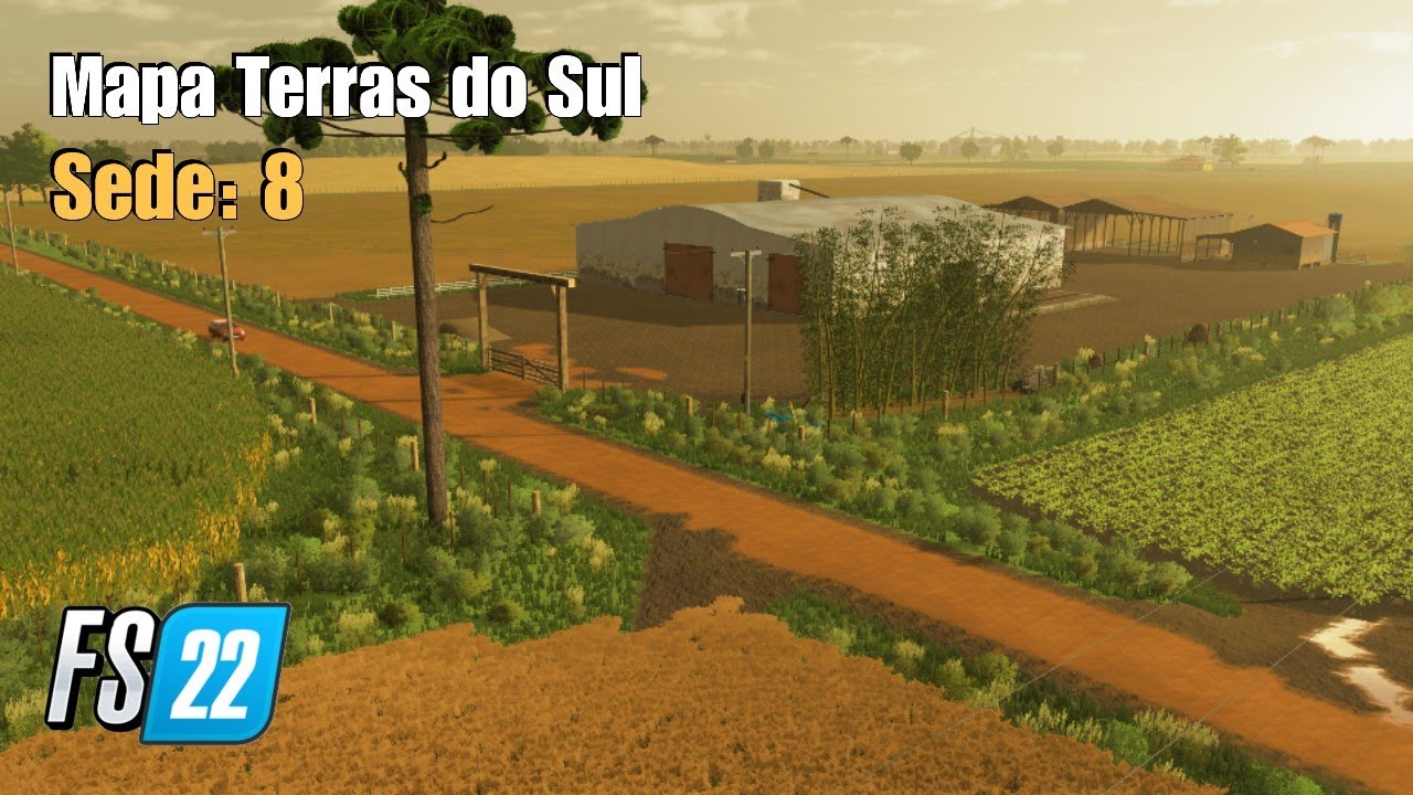 Mapa Terras do Sul sede: 8 Farming Simulator 22 PC e CONSOLES #fs #fs22 #ls22 #modhub - YouTube