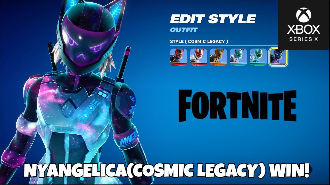 FORTNITE NYANGELICA(COSMIC LEGACY) WIN! XBOX CHAPTER 6 SEASON 4 - YouTube