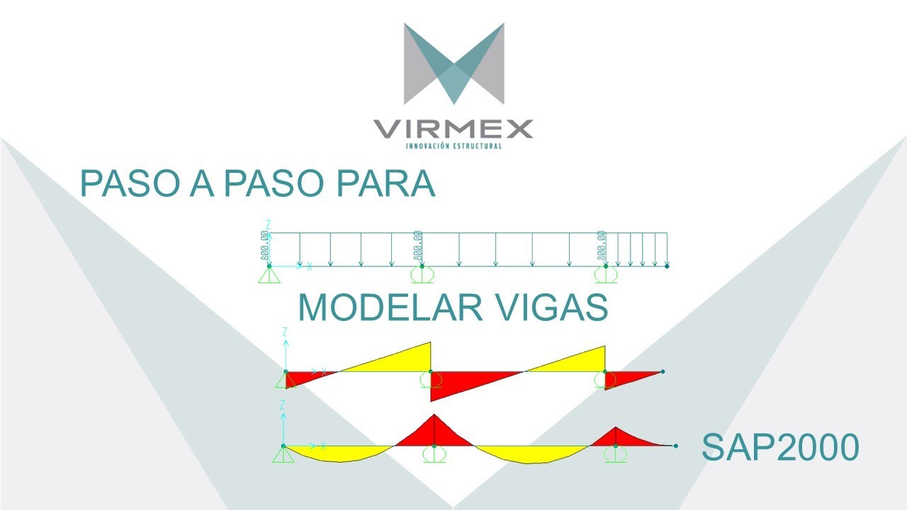 Viga continua modelada en SAP2000 - YouTube