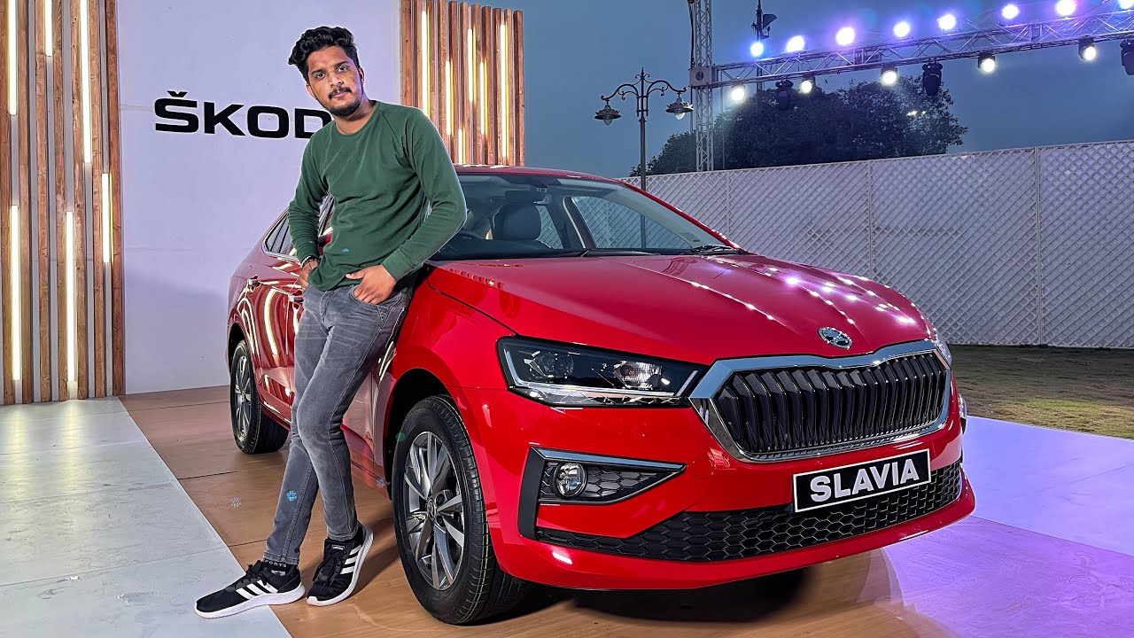 Skoda Slavia Red Colour कैसा लगा 😍🔥 ~ पहली नज़र में ही पागल होजाओगे 👌🏻😀 ...