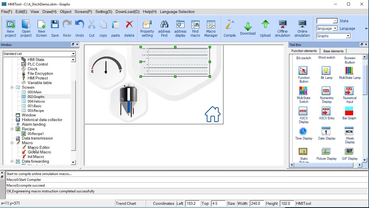 Command HMI Demo Screen Graphs Page - YouTube