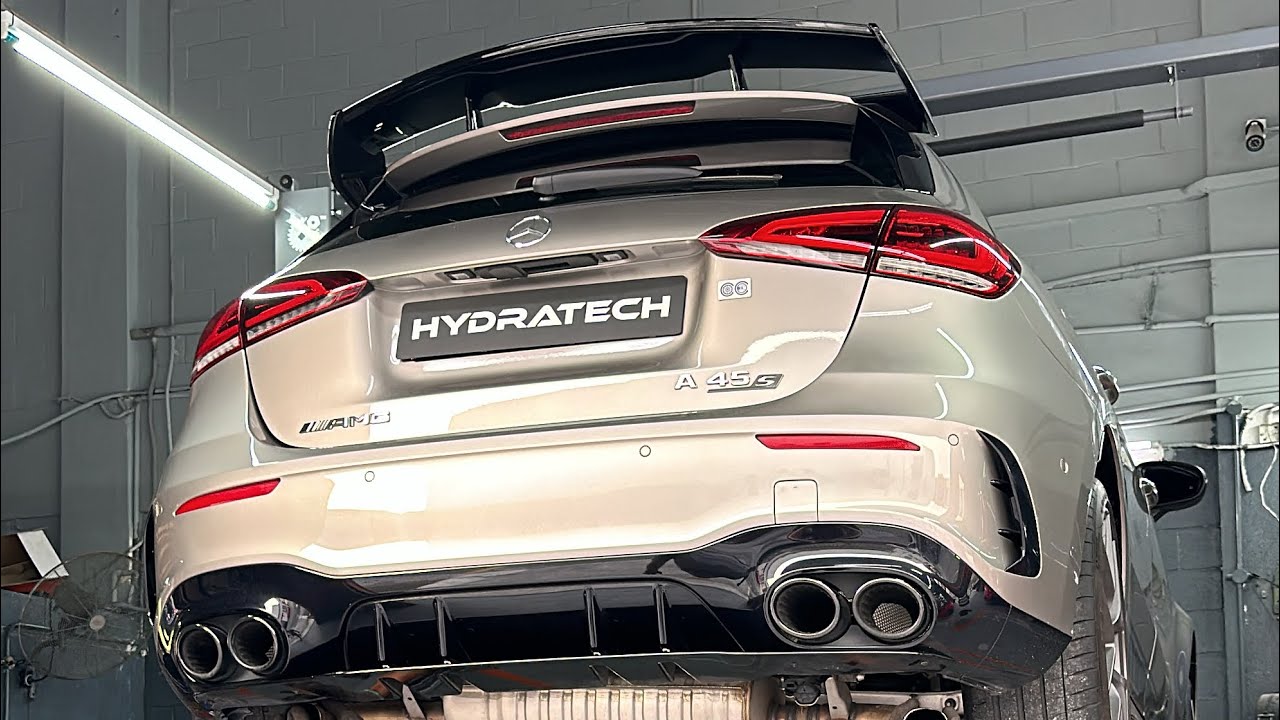 A45s W177 Hydratech Blaze Exhaust system Catback - YouTube