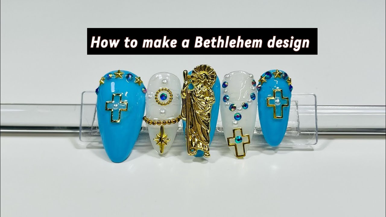 How to Make a Bethlehem Design For Nails in Easy Steps - YouTube