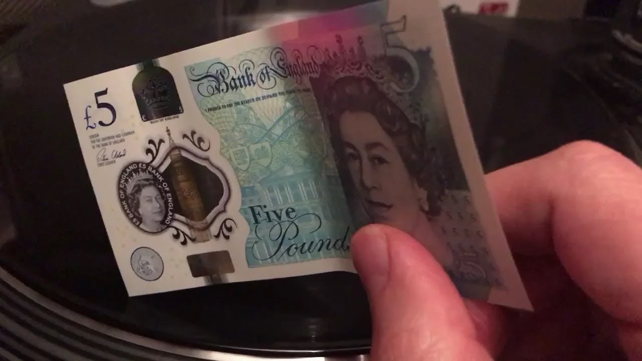 The new British £5 Note Can Play Vinyl Records - YouTube