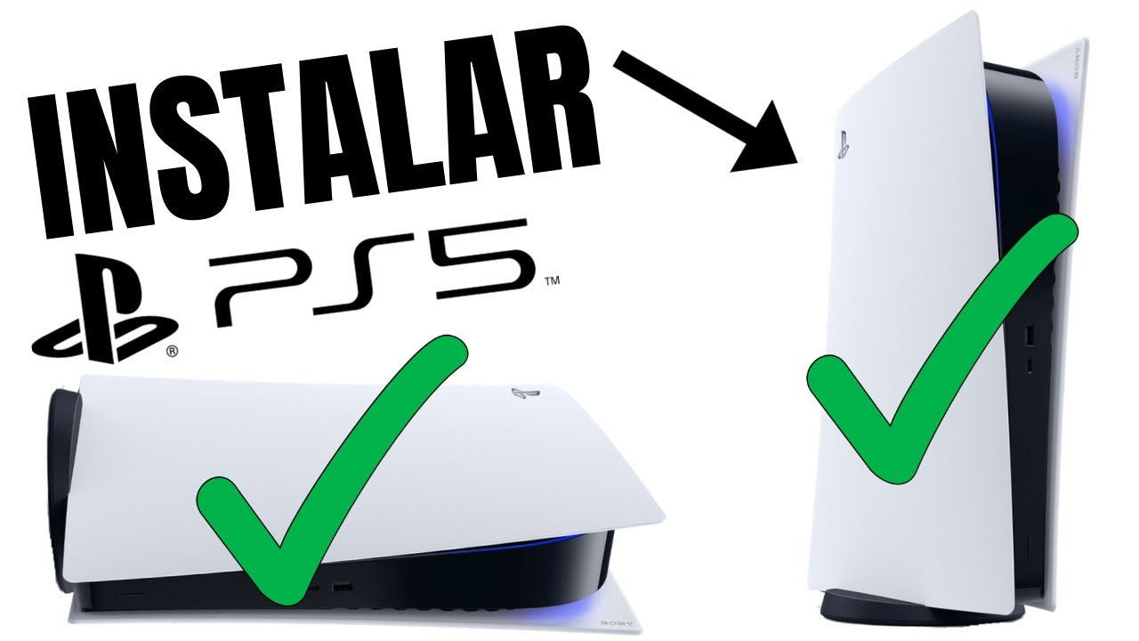 CÓMO COLOCAR la BASE de la PS5 Correctamente | Horizontal y Vertica ...
