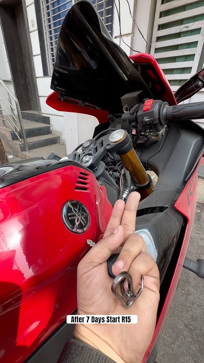 Yamaha R15 V4 After 7 Days Start #yamahar15v4 #yamaha #shorts - YouTube