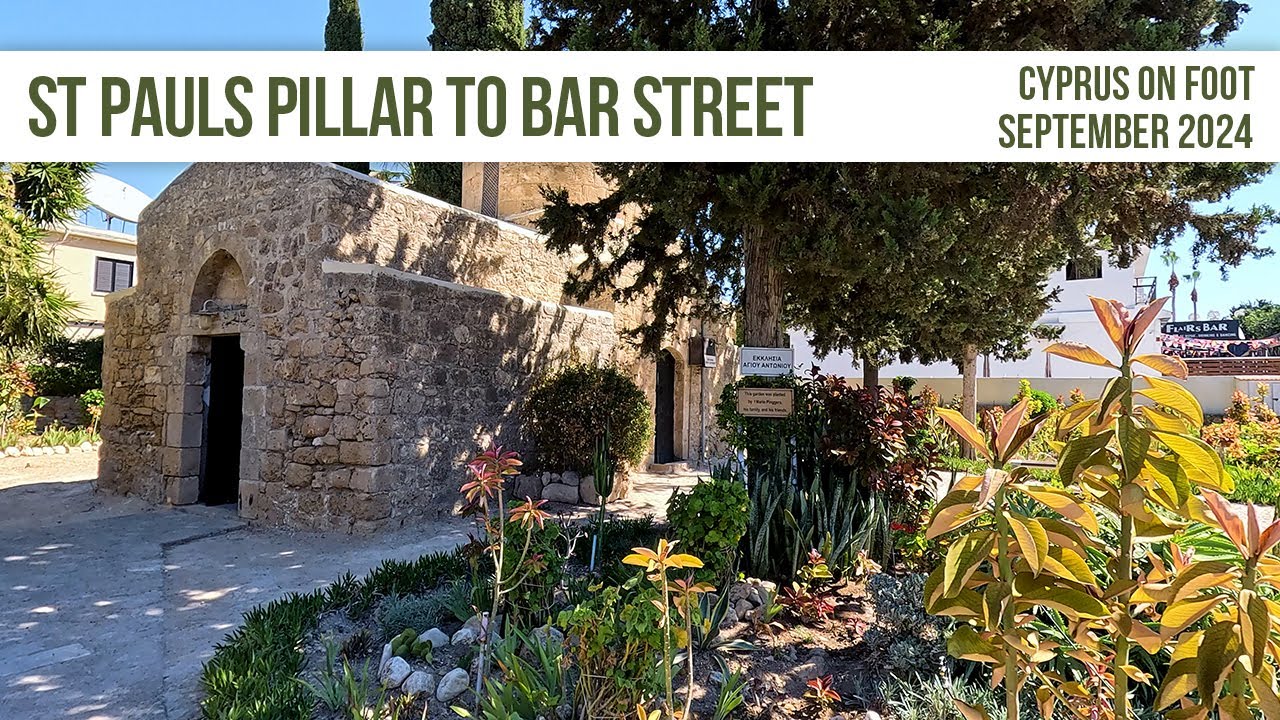 From St Paul's Pillar To Bar Street in 4K - Cyprus 2024 - YouTube