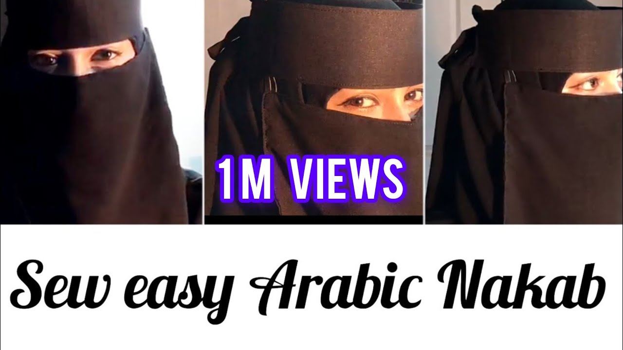 How to sew Arabic Nakab step by step || Arabic nakab tutorial || easy ...