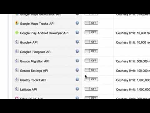 Obtaining a developer key for the YouTube Data API v3 and the Analytics ...