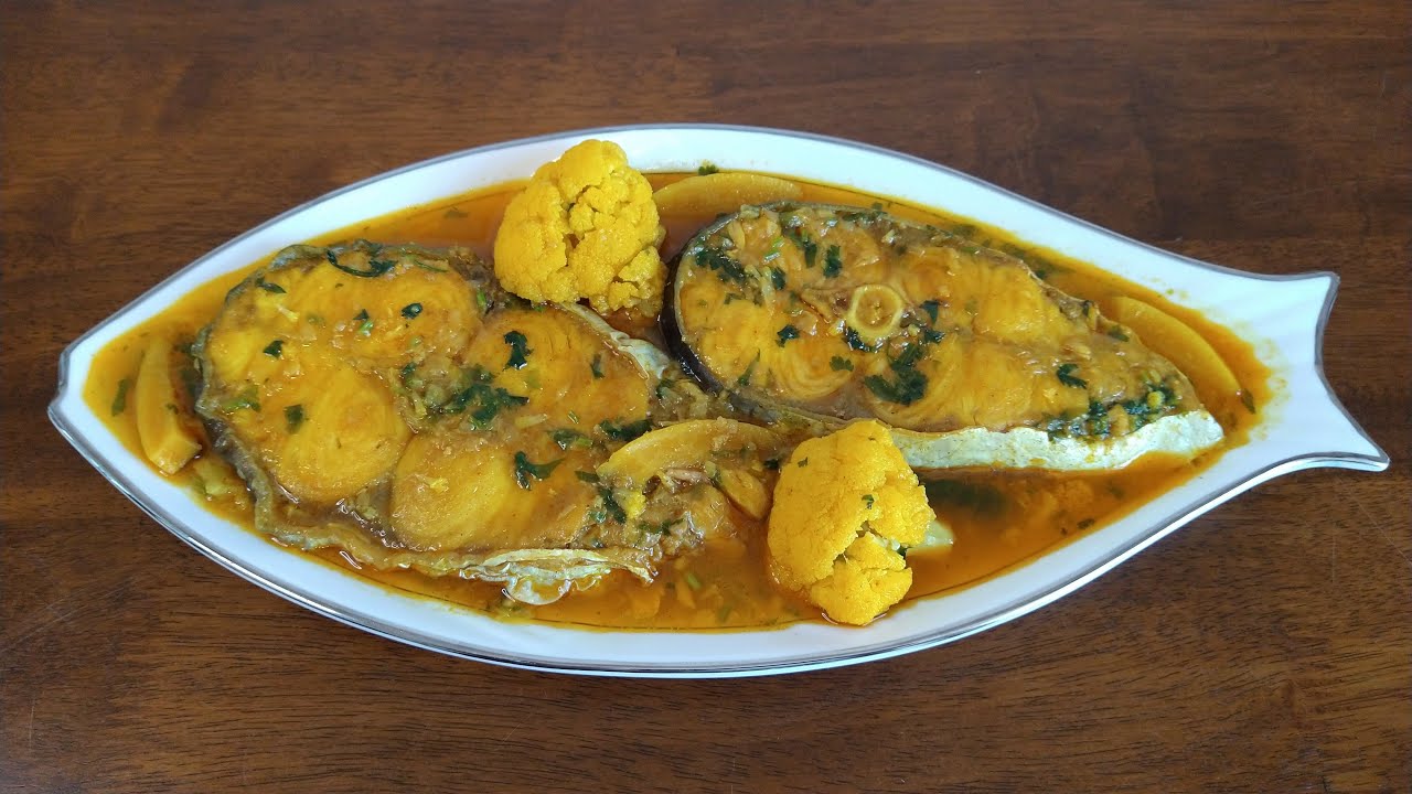 Pangash Fish & Cauliflower | Fish & Cauliflower | Aysha's Food Diary ...