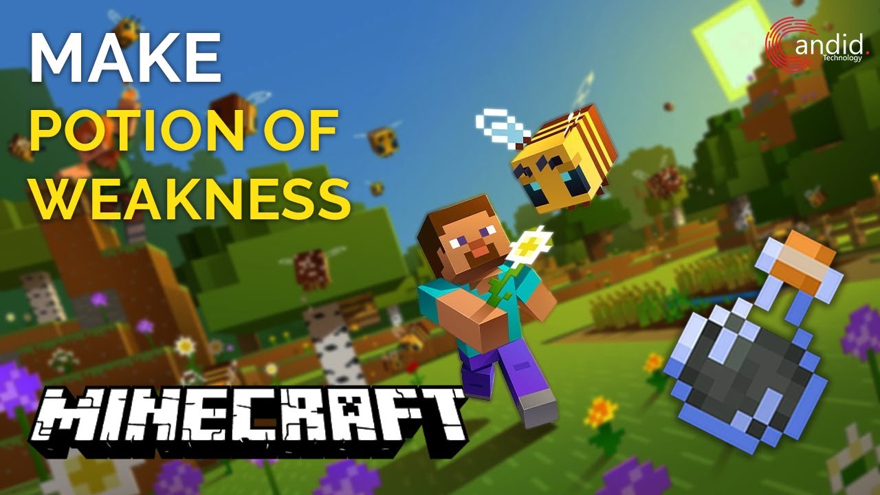 How to make a Potion of Weakness in Minecraft? - YouTube