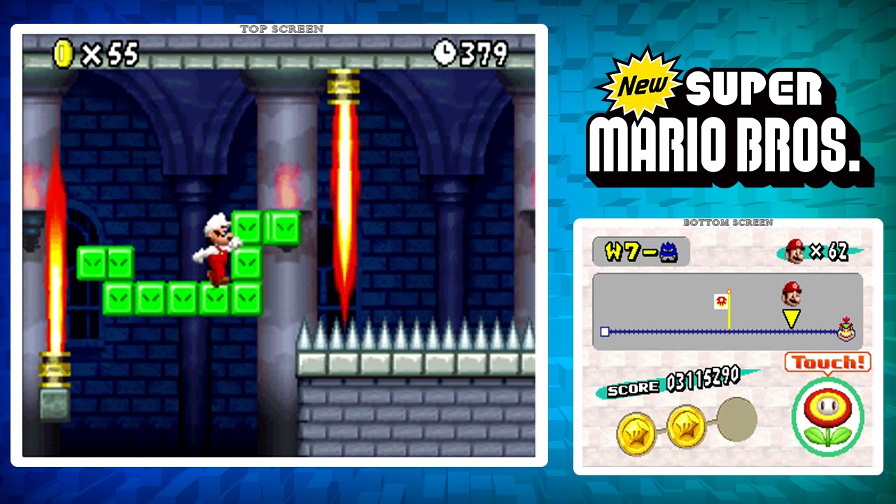 New Super Mario Bros. DS: World 7-Castle - YouTube