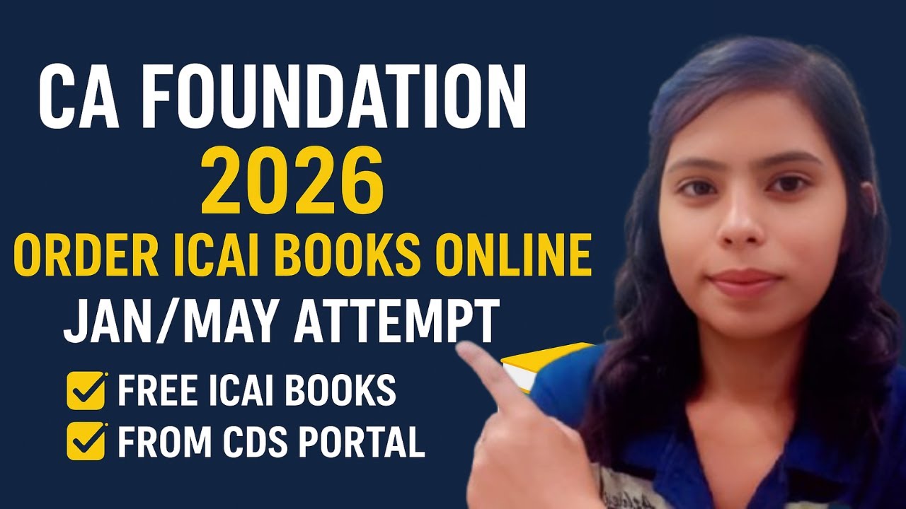 How to Order ICAI CA Foundation Books Online | Jan 2026 & May 2026 ...